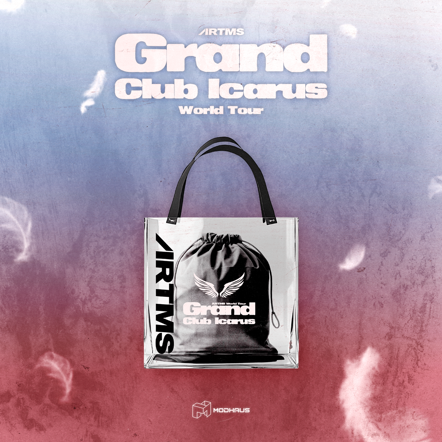 [PRE-ORDER] ARTMS ‹Grand Club Icarus Tour› Clear Tote + Drawstring Set ...