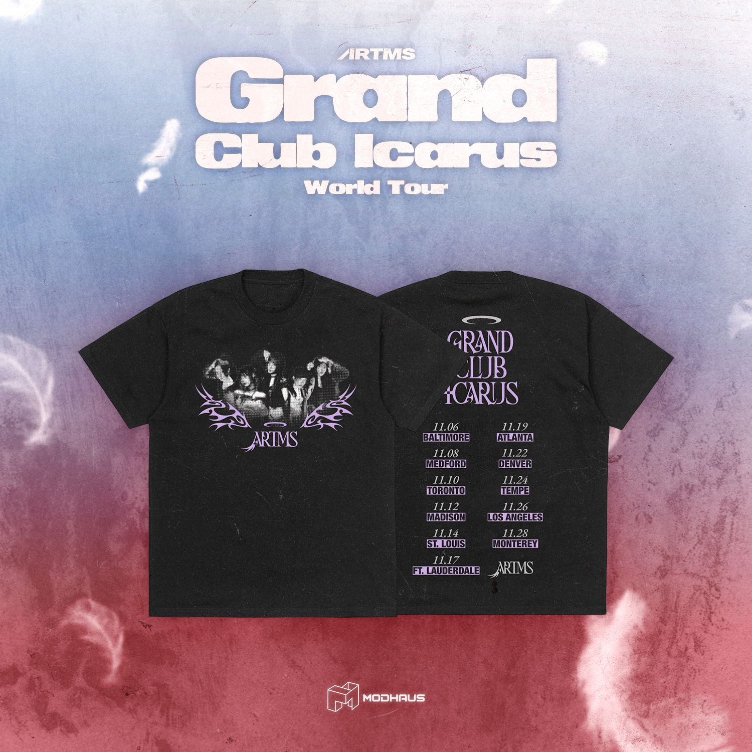 [PRE-ORDER] ARTMS ‹Grand Club Icarus Tour› T-Shirt – MODHAUS Store