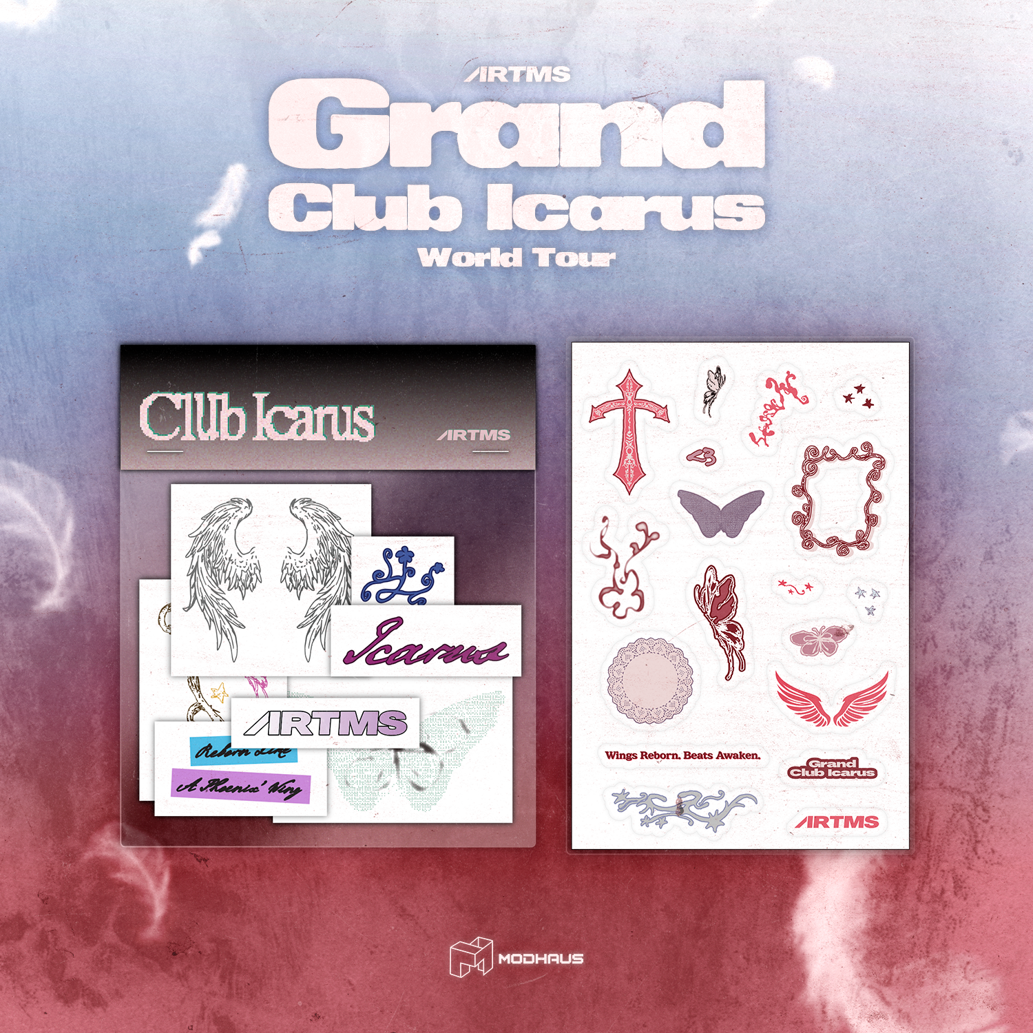 [PRE-ORDER] ARTMS ‹Grand Club Icarus Tour› Tattoo Stickers – MODHAUS Store